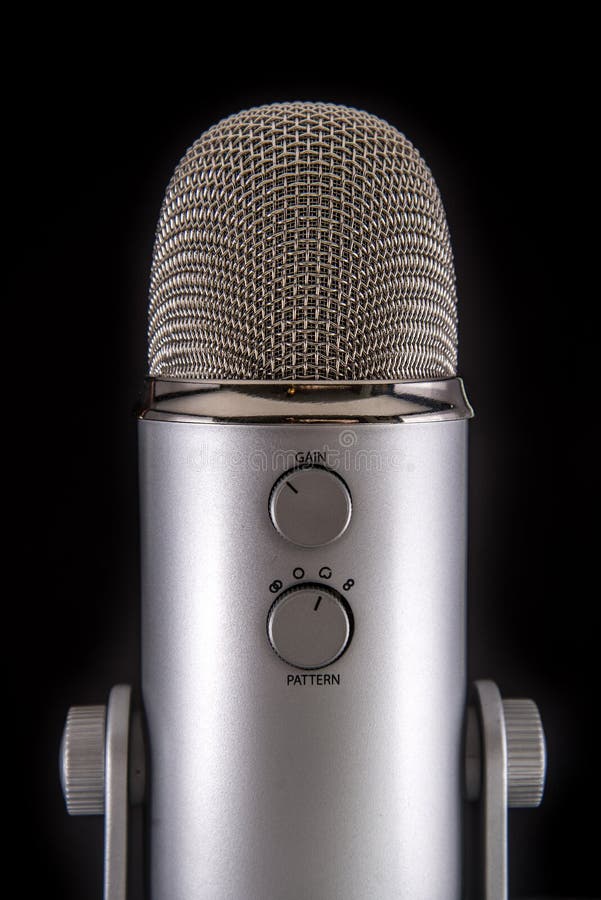 Blue Yeti Podcast Condenser Microphone Stock Photo - Image of ...