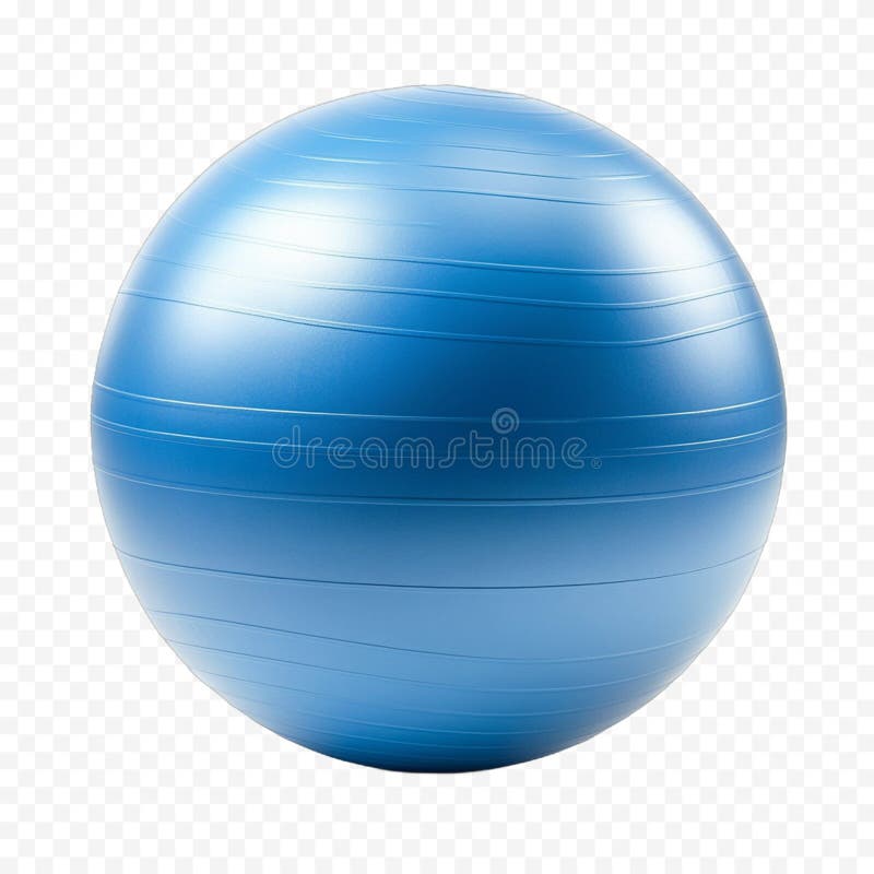 Blue Yoga ball stock illustration. Illustration of fitness - 341463910
