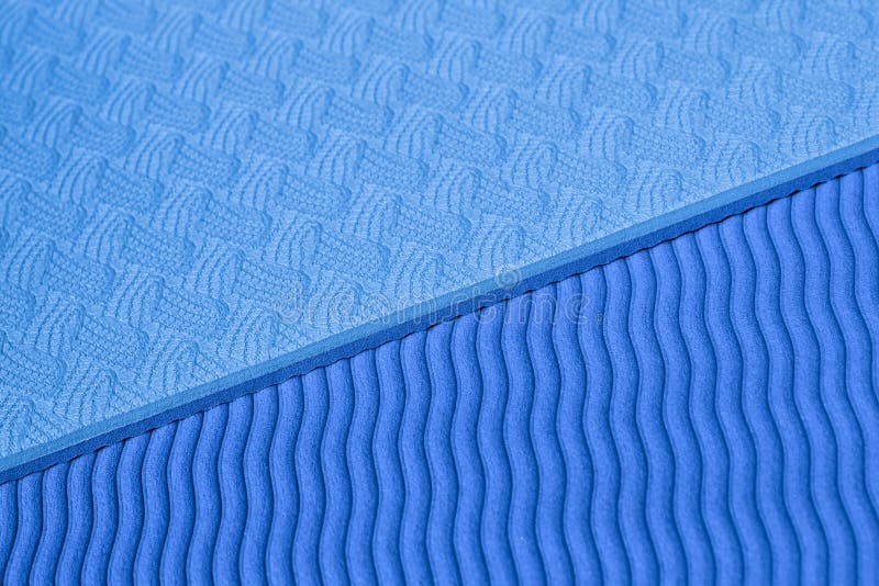 Blue yoga mat texture stock photo. Image of colour, healthy - 71042436