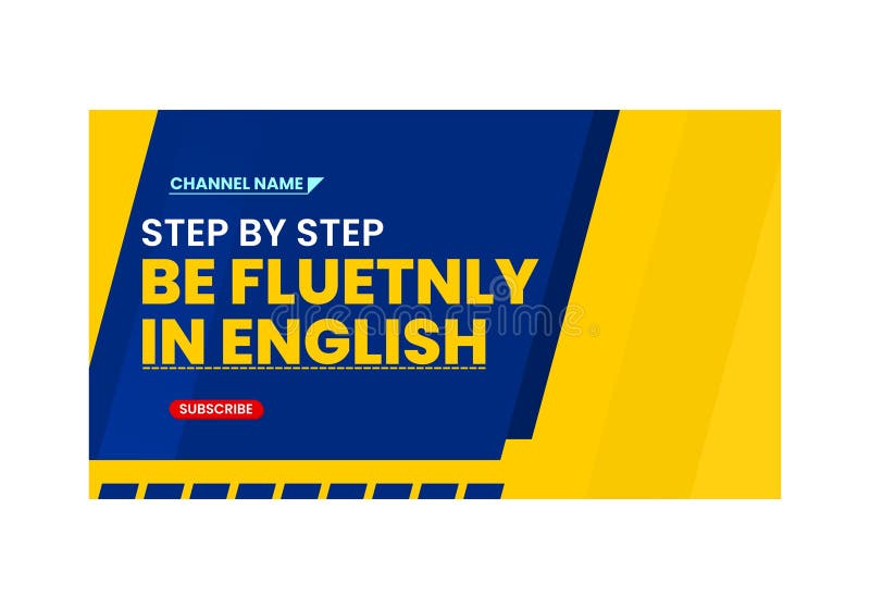 Blue Youtube Thumbnail Template Stock Illustration - Illustration of ...