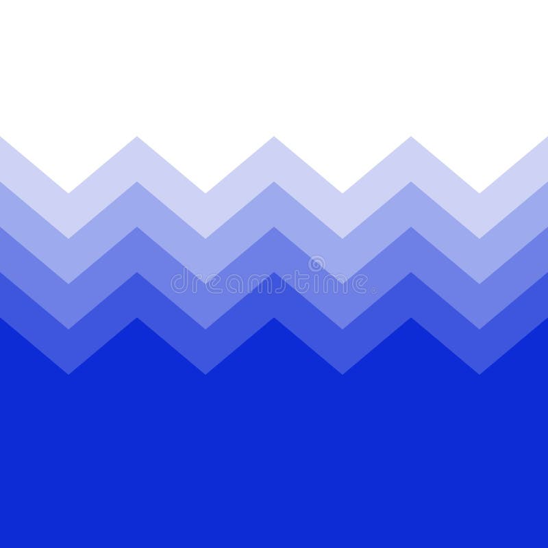 Blue Zig Zag Pattern with Color Transition Stock Illustration ...