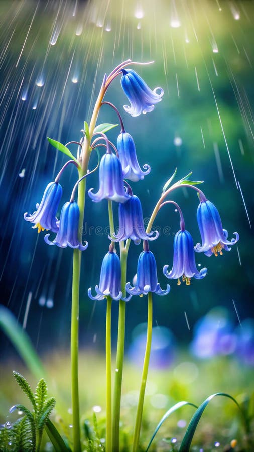 A Bluebell with Bouncy Spring Like Stems and Petals Shaped Like Tiny ...