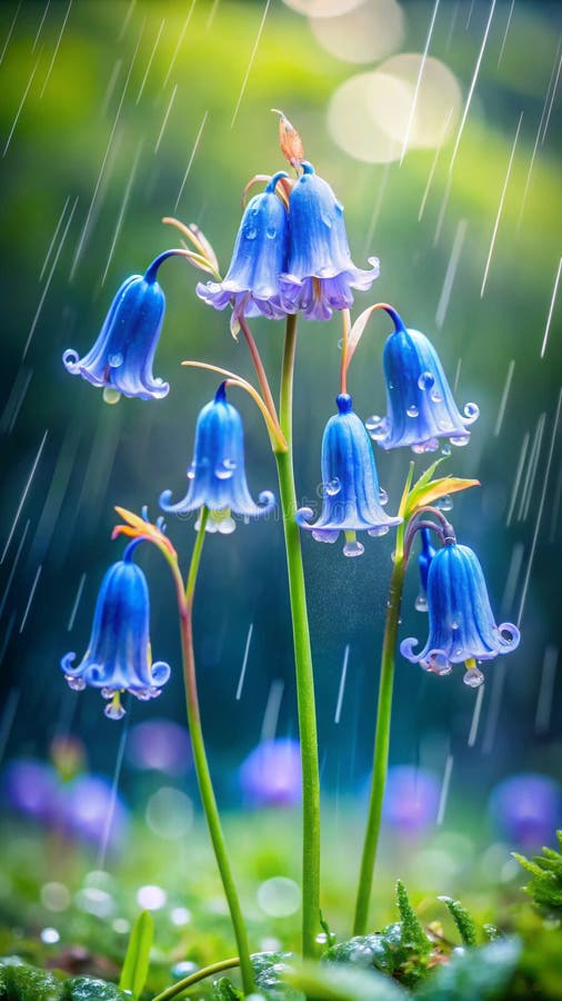 A Bluebell with Bouncy Spring Like Stems and Petals Shaped Like Tiny ...