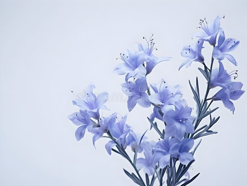 Bluebell Flower in Studio Background, Single Bluebell Flower, Beautiful ...