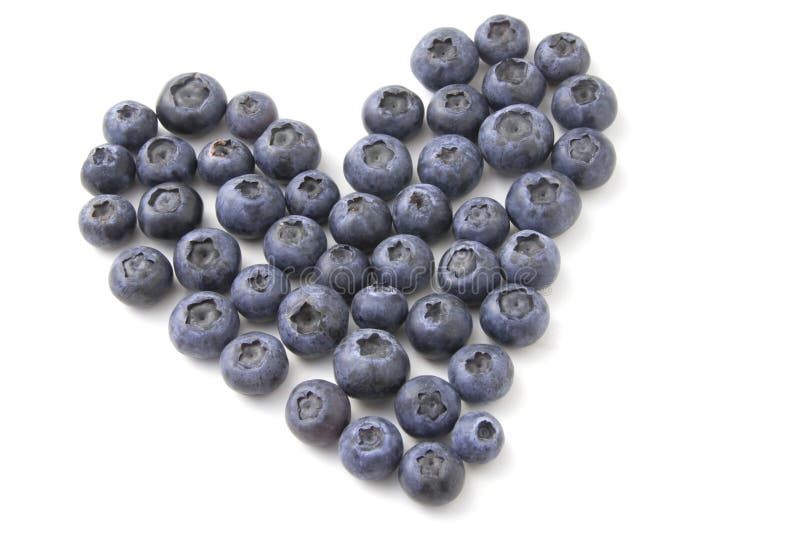 Blueberry heart stock photo. Image of food, bilberries - 31384624
