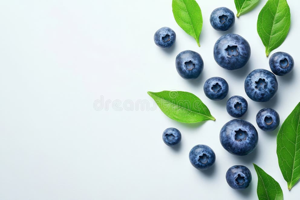Blueberries Arranged on a Transparent Backdrop Stock Image - Image of ...