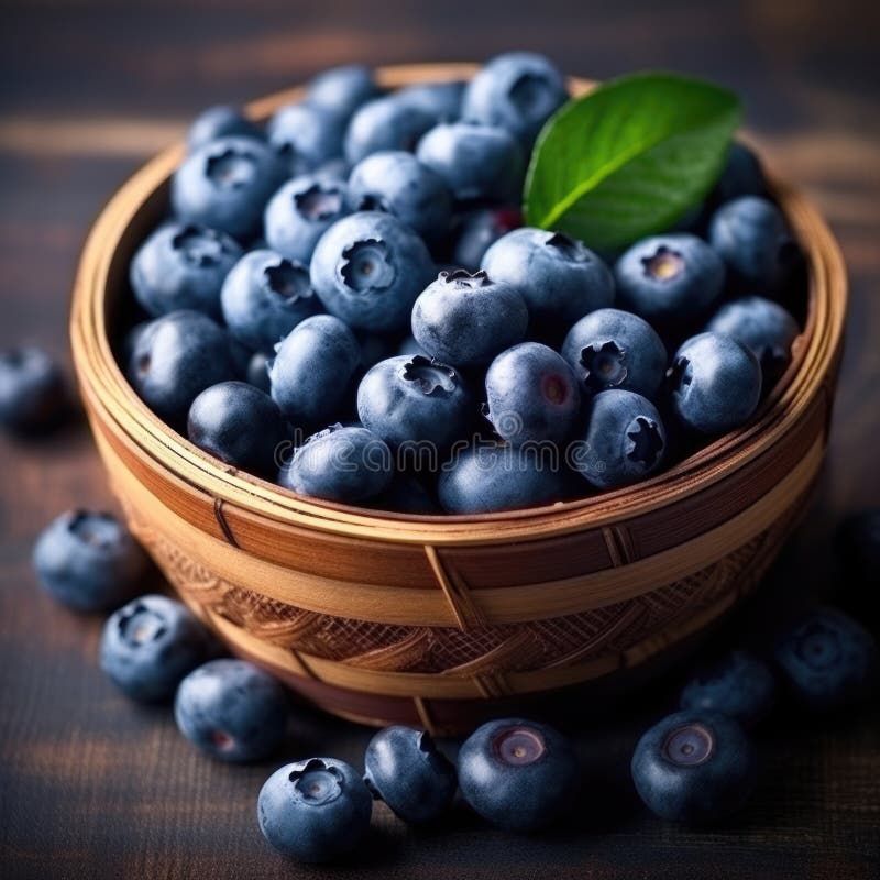 Fresh Blueberries Background Stock Illustration - Illustration of ...