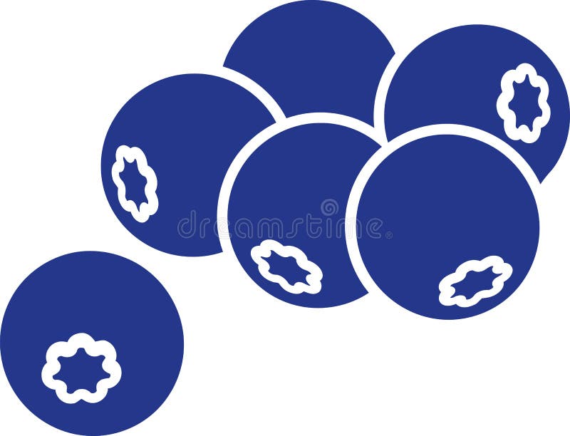 Blueberries berry vector stock vector. Illustration of organic - 107166543