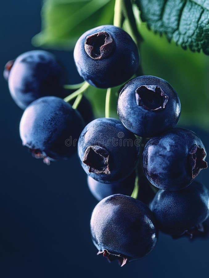 Blueberries on Branch stock photo. Image of leaves, organic - 381892742