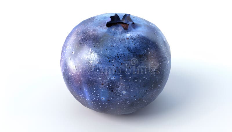 Blueberries Collection Set, Isolated. Blueberry with Leaves, Closeup ...