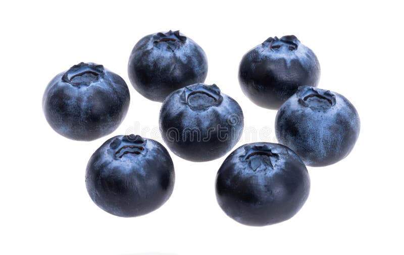 Blueberries isolated stock image. Image of white, ingredient - 266006577