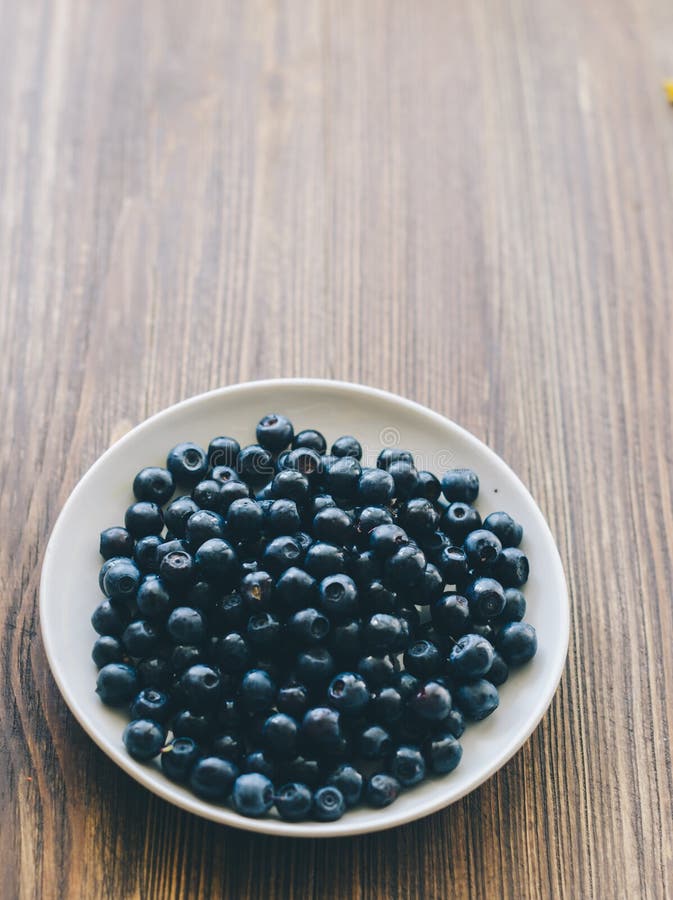 Blueberries in Plate stock photo. Image of food, diet - 81764708