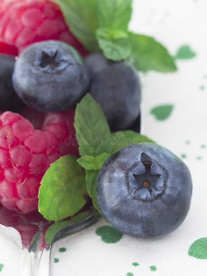 Blueberries and Raspberries Stock Photo - Image of object, health: 34635308