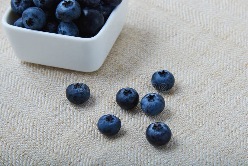 Blueberries on table stock image. Image of white, delicious - 62405149