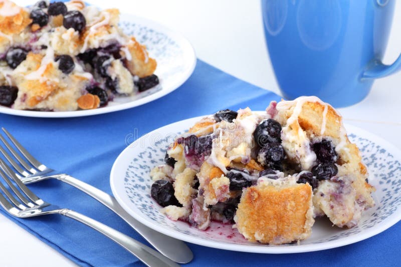 Blueberry Bread Pudding stock image. Image of bread, blue - 19426287