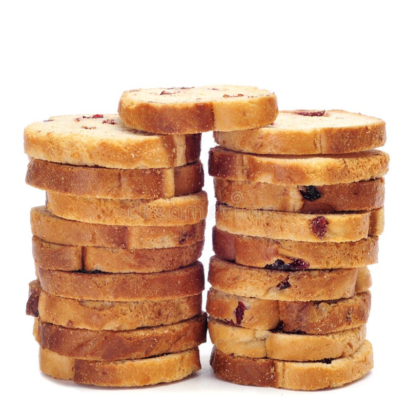 Blueberry bread rusks stock photo. Image of lunch, biscottes - 28456630