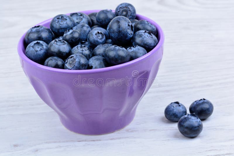 Blueberry in a Ceramic Bowl on Table Stock Photo - Image of dessert ...