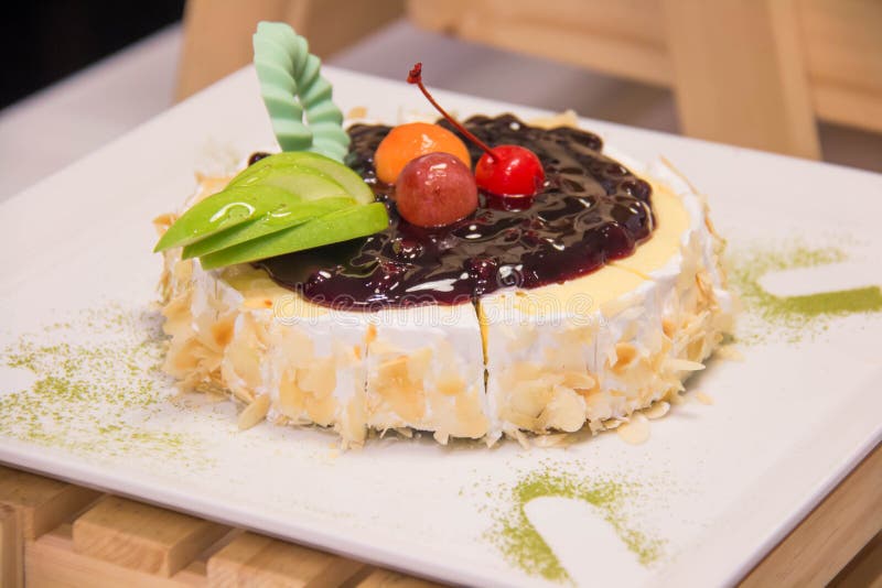 Blueberry cheese cake stock image. Image of berry, tasty - 107215719