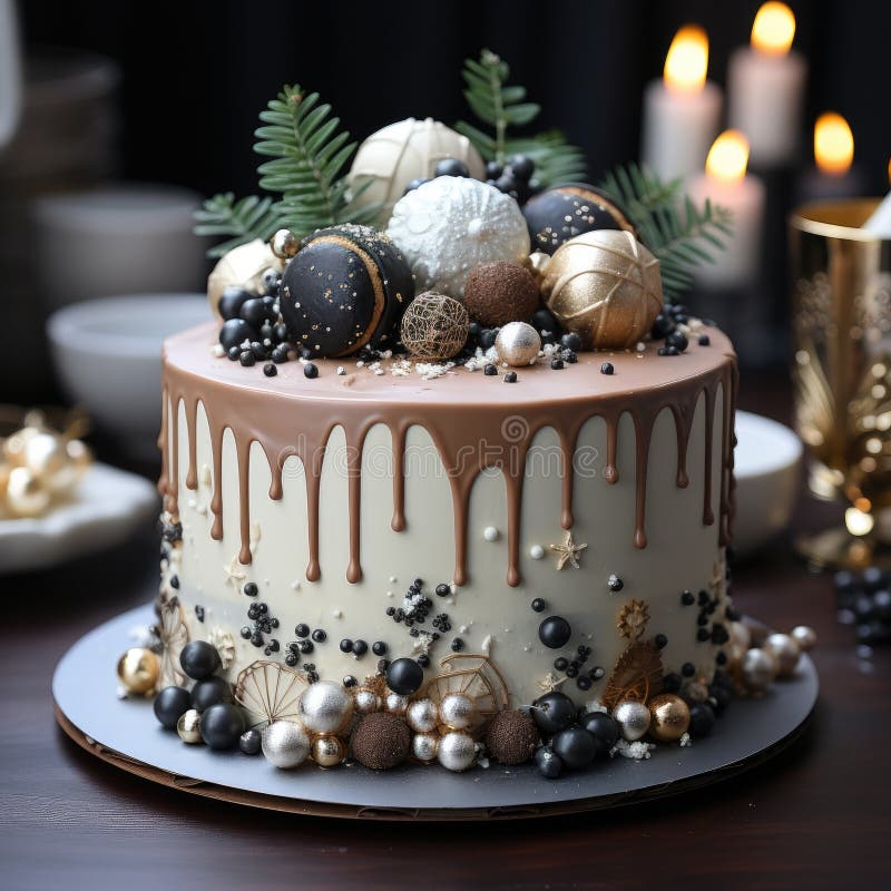 Blueberry Currant Crimson Cake. Close-up Side View Stock Photo - Image ...