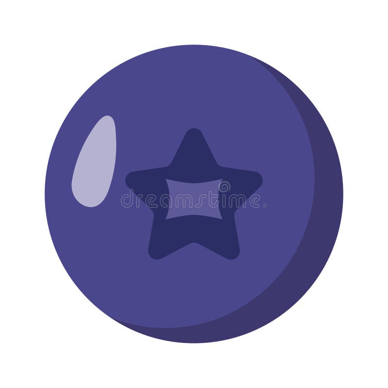 Blueberry Fruit Icon. Vector Stock Illustration - Illustration of small ...