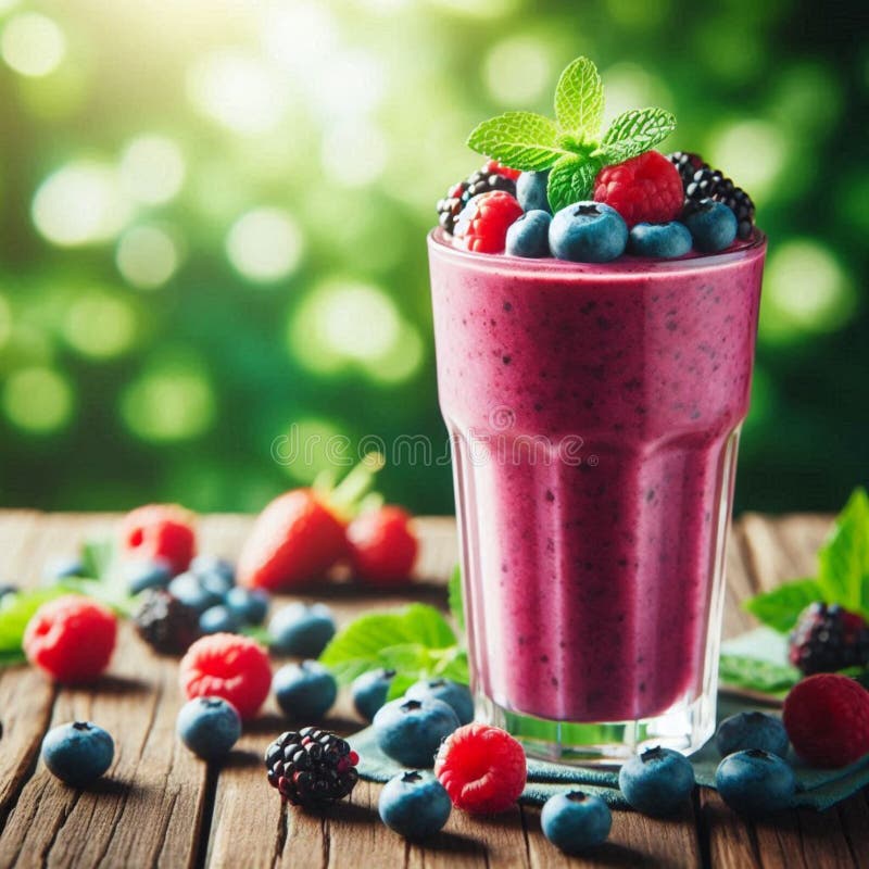 Blueberry Fruit Juice Drink Stock Illustration - Illustration of ...