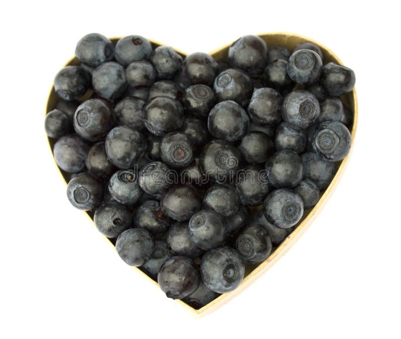 Blueberry heart stock image. Image of isolated, vaccinium - 11232985