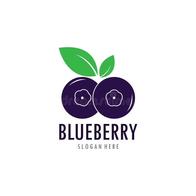 Blueberry Logo Vector Template Stock Vector - Illustration of symbol ...