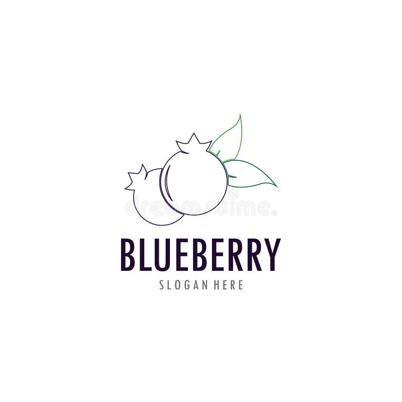 Blueberry Logo Vector Template Stock Vector - Illustration of pack ...