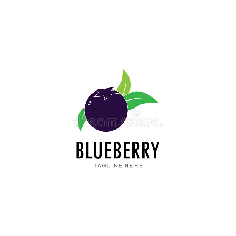 Blueberry Logo Vector Template Stock Vector - Illustration of juicy ...