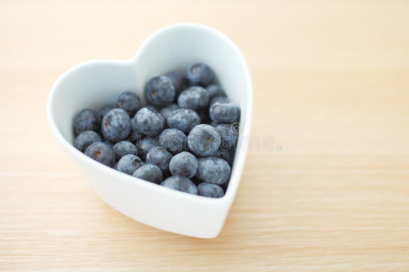 Blueberry with love stock photo. Image of table, heart - 33634010