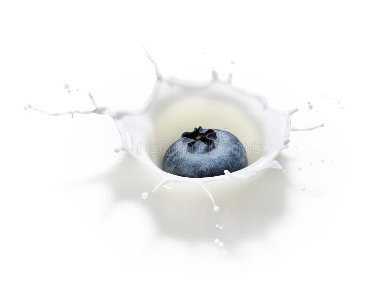 Blueberry Milk Splash stock photo. Image of yoghurt, surface - 40722638