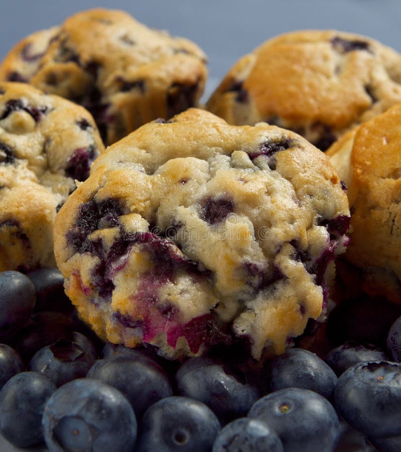 Blueberry muffin stack stock image. Image of muffin, fruity - 15463735