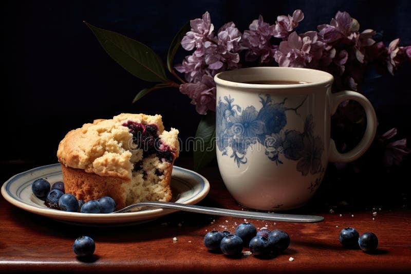 Muffin Coffee Cup Still Life Generative Ai Stock Photos - Free ...