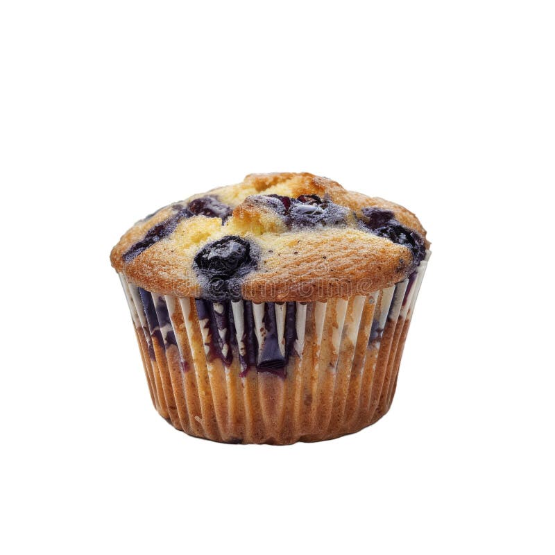 Blueberry Muffin on Transparent Background Stock Image - Image of ...