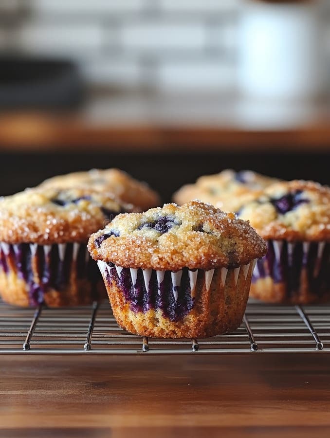Muffins on a Cooling Rack stock photo. Image of cases - 51751386