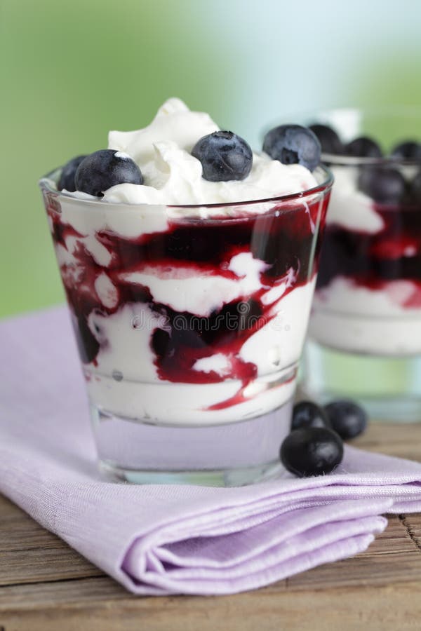 Blueberry parfait stock image. Image of fruit, sweet - 22067295
