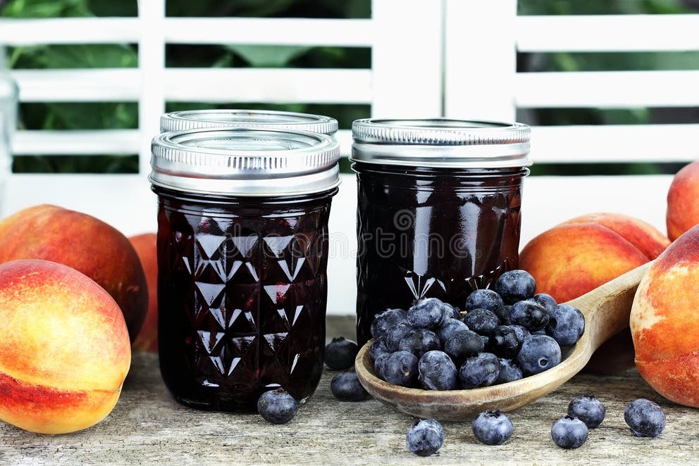 Blueberry Peach Preserves stock photo. Image of peach - 23138586