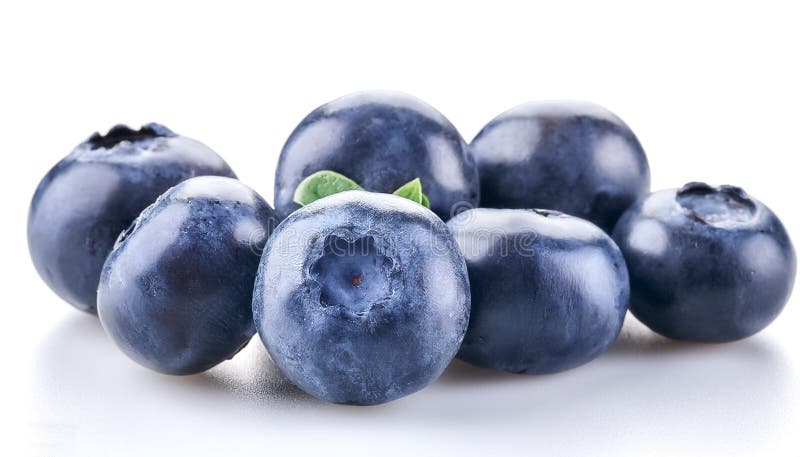 Blueberry, Peeled or Cut on a Natural White Stock Image - Image of food ...