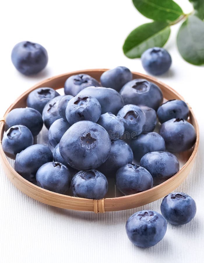 Blueberry, Peeled or Cut on a Natural White Stock Image - Image of blue ...