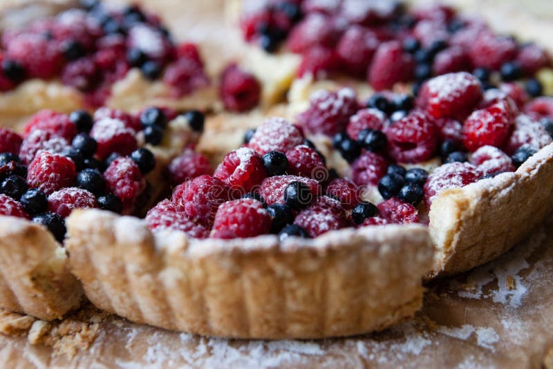 Blueberry Pie with Raspberries Stock Image - Image of eating, healthy ...