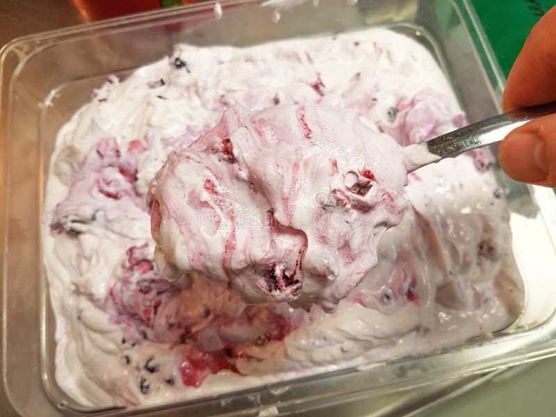 Blueberry quark stock photo. Image of snack, berries - 70579042