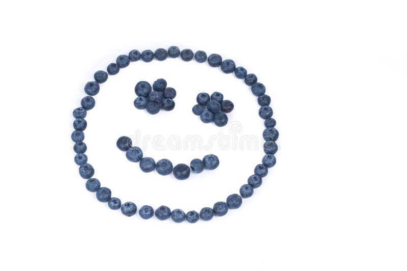 Blueberry smiley face stock photo. Image of human, healthy - 10318314