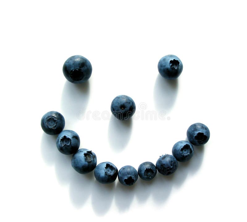 Smiling Blueberry Cartoon Face Stock Illustration - Illustration of ...