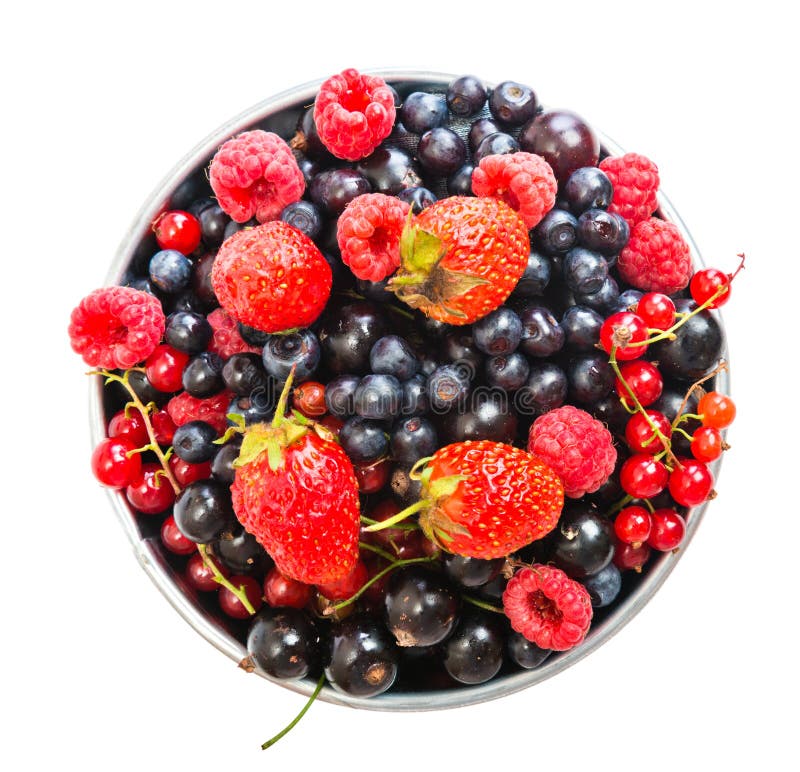 Blueberry, Strawberry, Raspberry, Black and Red Currant Stock Photo ...
