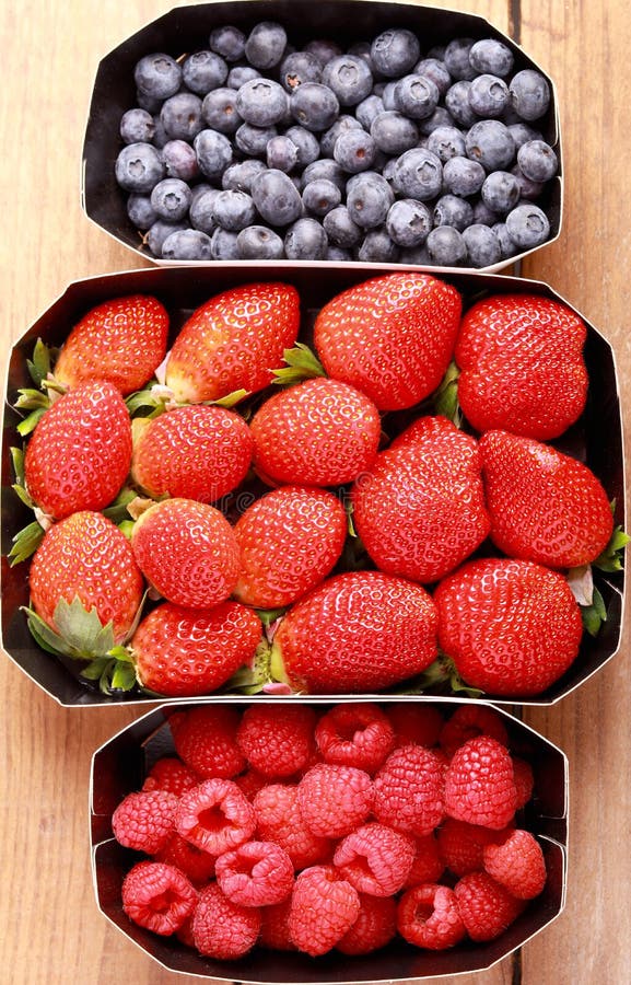 Blueberry, Strawberry and No Added Sugar Muesli Stock Image - Image of ...