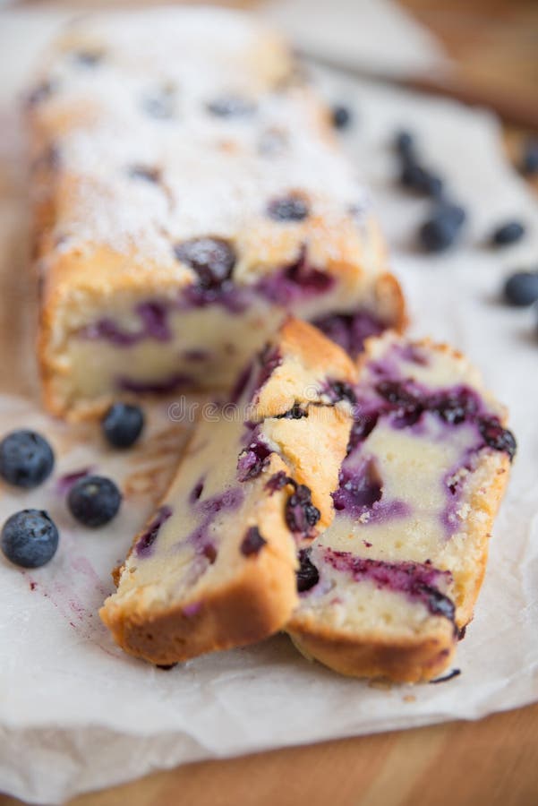 Blueberry Vanilla Cake stock image. Image of dessert - 56519955