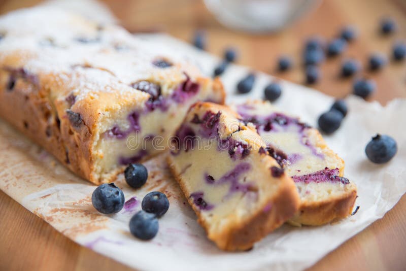 Blueberry Vanilla Cake stock photo. Image of homestyle - 56520156