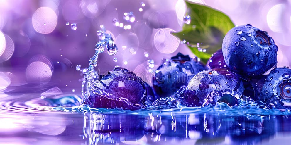 Blueberry wet close-up stock image. Image of fruit, blueberries - 334024339