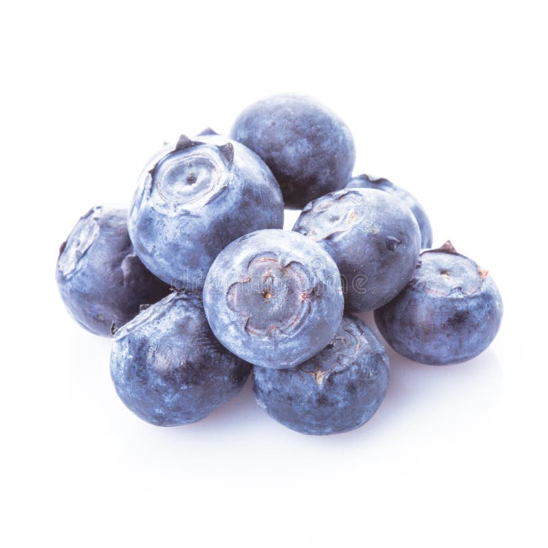 Blueberry on white stock image. Image of agriculture - 64877165