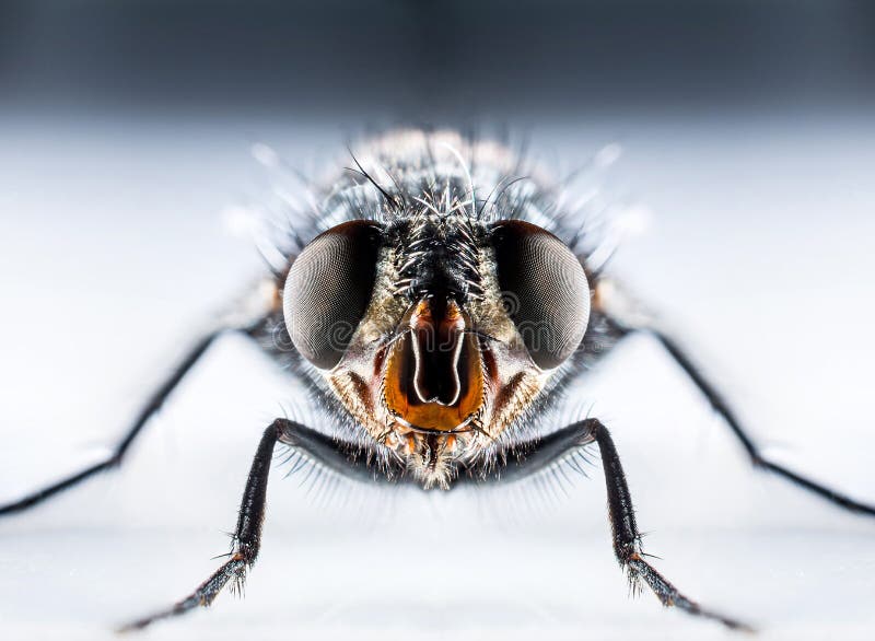Bluebottle fly macro stock image. Image of detail, closeup - 80058145